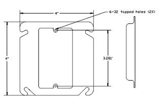 Mulberry 11231 4"" 1-Gang Switch Cover 1-1/4"" | Gordon Electric Supply ...
