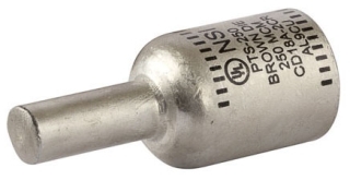 NSI PTS250 ALUMINUM TIN PLATED PIN TERMINAL 250 MCM WIRE SIZE 3/0 AWG ...