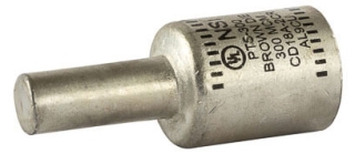 NSI PTS300 Aluminum, Tin Plated Pin Terminal, 300 MCM Wire Size, 4/0 ...
