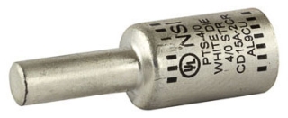 NSI PTS4/0 ALUMINUM TIN PLATED PIN TERMINAL 4/0 AWG WIRE SIZE 2/0 AWG ...
