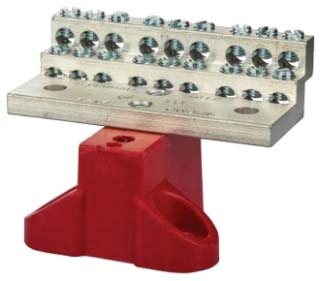 NSI 1018B 225A Stacked Neutral Bar, 4-14 Awg 18 Circuits - W/Mounting ...