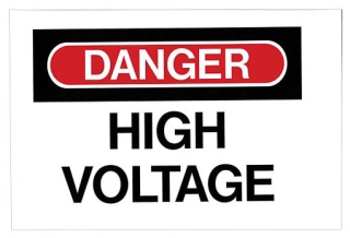 NSI DSS-5 SAFETY SIGN - DANGER HIGH VOLTAGE SELF STICK | Gordon ...