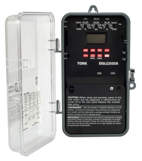 Tork DGLC200A-NC 2-Channel 20A Digital Time-Switch | Gordon Electric ...