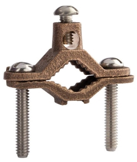 NSI G-2-SDB-SB DIRECT BURIAL BRONZE GROUND CLAMP 1 1/4IN - 2IN CONDUIT ...
