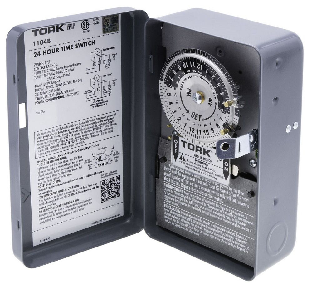 Tork 1104B DPST 40A Time Switch | Gordon Electric Supply, Inc.