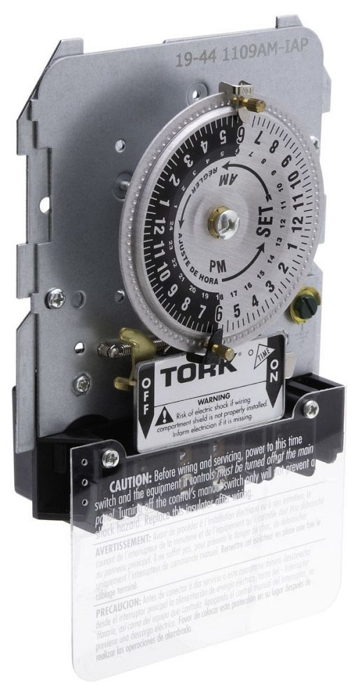Tork 1109AM-IAP 24 Hour Time Switch 40A 120/208-277V DPST Mechanism ...