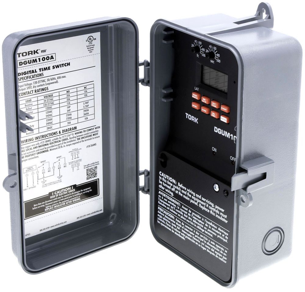Tork DGUM100A 1-Channel 20A Digital Time-Switch | Gordon Electric ...