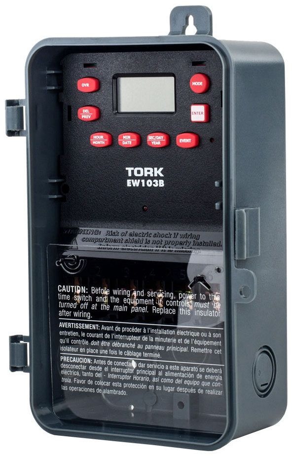 Tork EW103B 7-Day 40A DPST Digital Timer | Gordon Electric Supply, Inc.
