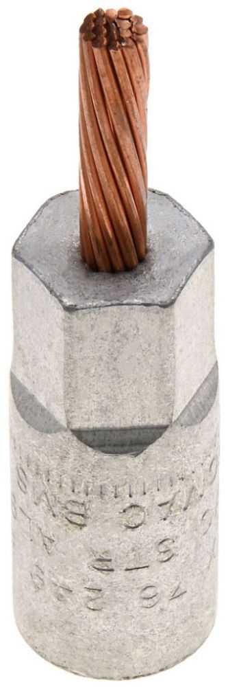 NSI PT1/0 Bi Metallic Pin Terminal, 1/0 Awg Wire Size, #2 Tin Plated ...