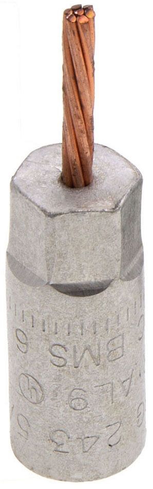 NSI PT6 Bi Metallic Pin Terminal, 6 Awg Wire Size, 8 Awg Tin Plated ...