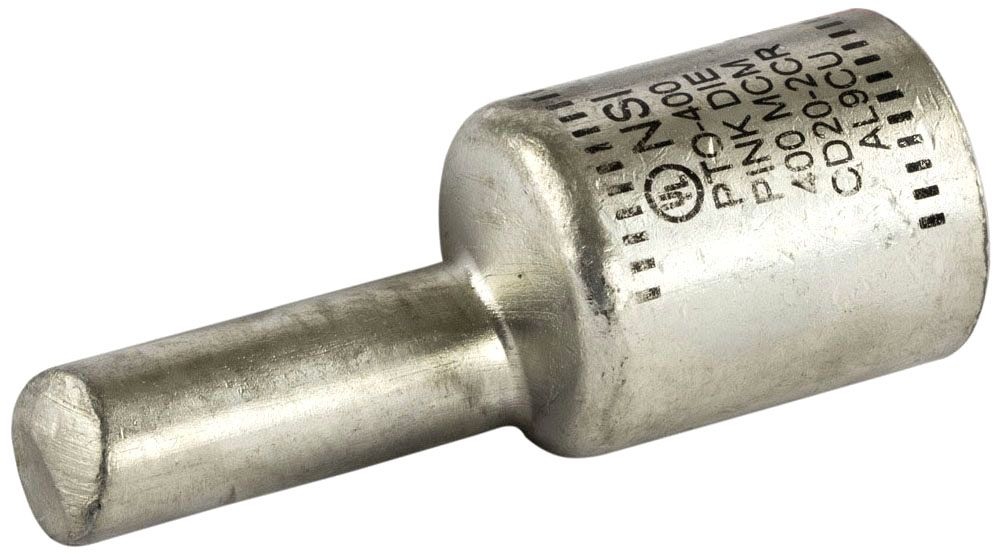 NSI PTO-400 Offset Aluminium, Tin Plated Pin Terminal, 400 MCM Wire ...