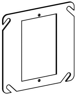 ORBIT 41000 4IN SQ 1G FLT DEV RING | Gordon Electric Supply, Inc.