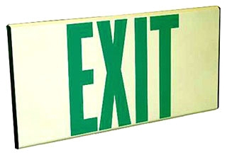 ORBIT ESI-G SELF-ILLUMINATED LOW-LEVEL EXIT SIGN GREEN LETTERS | Gordon ...