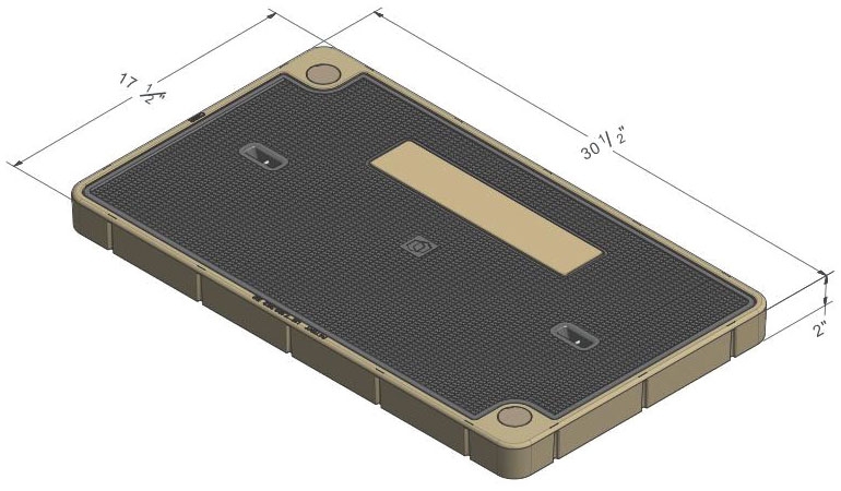 Oldcastle 1021020 Lid, N36 R-COMMUNICATIONS N36 R Communications Cover ...