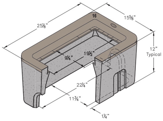 Oldcastle B16BOX Box, B16 Utility B16BOX Body | Gordon Electric Supply ...