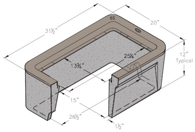 Oldcastle B65BOX Box, B65 Utility B65 Box Body | Gordon Electric Supply ...