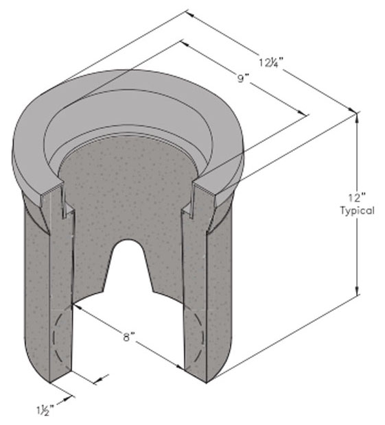 Oldcastle F08BOX Box, F08 Curb Valve F08BOX Body | Gordon Electric ...