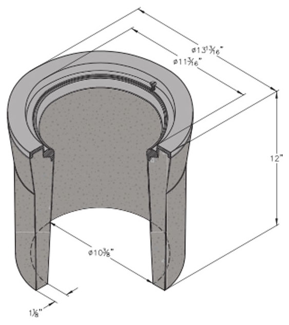 Oldcastle G05TBOX Box, G05 T Bolt Down Traffic Valve G05TBOX Body ...