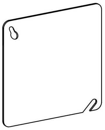 Orbit 4BC 4"" Square Flat Blank Cover | Gordon Electric Supply, Inc.