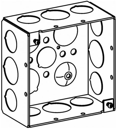 Orbit 4SDB-50/75 4"" Square Box 2-1/8"" Deep | Gordon Electric Supply, Inc.