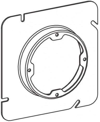 Orbit 53058X 5S 5/8" Raised Steel Plaster Ring Dual Direction | Gordon ...