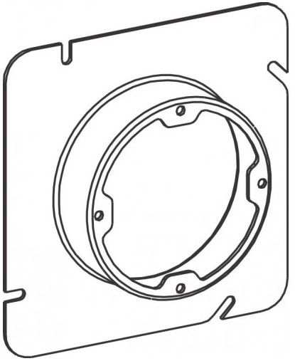 Orbit 53100X 5S 1"" Raised Steel Plaster Ring, Dual Direction | Gordon ...