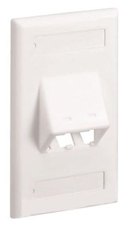 Panduit CFPSL2IWY Faceplate 2 Port Classic Sloped Off | Gordon Electric ...