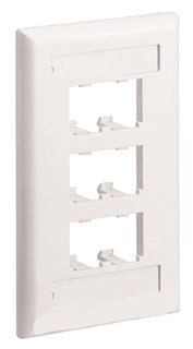 Panduit CFPL6IWY Faceplate, 6 Port, Single Gang, Classic, | Gordon ...