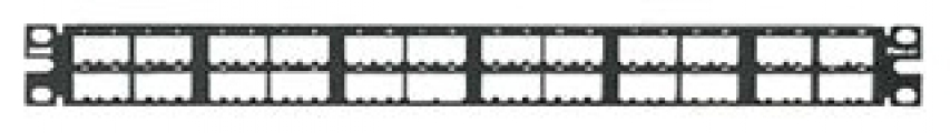 Panduit CPP48HDWBLY Patch Panel, 48 Port, Modular Hd, Black | Gordon Electric Supply, Inc.