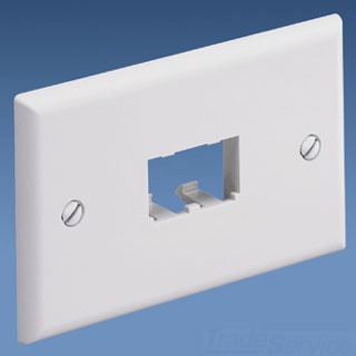 Panduit CFPH2WH Faceplate 2 Port Single Gang Horizona | Gordon Electric ...