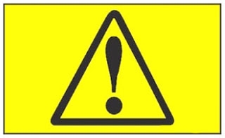 Panduit PLD-52 Warning Labels Shock Risk Symbol Black/Yellow Pk1 ...