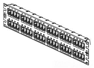 Panduit NKPP48FMY NetKey Modular Patch Panel, Flat, Flush Moun | Gordon ...
