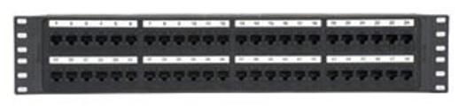 Panduit NK5EPPG48Y NetKey Punchdown Patch Panel Cat 5E Flat | Gordon ...