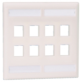 Panduit NK8FWH Flush Mount Screw-On Faceplates With Lab | Gordon ...