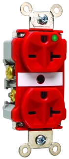 P&S 8800-RED : HOSPITAL GRADE DUPLEX RECEPTACLE 20A/250VAC RED | Gordon ...