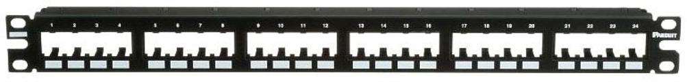 Panduit CPP24FMWBLY Patch Panel, 24 Port, Modular Flush Moun | Gordon Electric Supply, Inc.