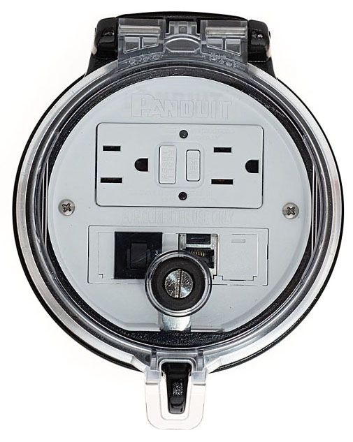Panduit DAP4BC-G3-4 Data Access Port 4"" Base Gfci Outlet | Gordon ...