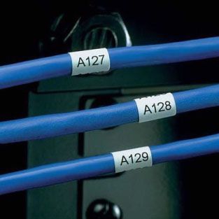 Panduit PDL-37 Dot Matrix Vinyl Cloth .75"" W x .25"" h White Pk5000 ...