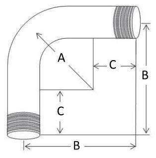 Patriot RGS3-300-90S 3" Rigid Galvanized Steel Conduit Elbow 90-Degree ...
