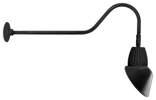 RAB GN2LED13YAC11B GOOSENECK STYLE2 13W WARM LED 11 ANGLED CONE SHADE ...