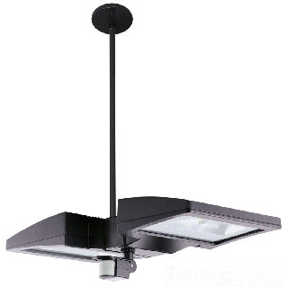 RAB PLED2X26NMS LED PENDANT 2 X 26W NEUTRAL + MINI SENSORS BRONZE ...