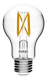 RAB A19-5-E26-950-F-C Filament A19 5W 40Eq 450Lm E26 Cri90 5000K ...