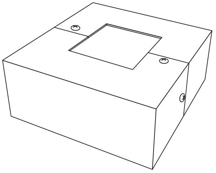 RAB BC4 Poles Base Cover 4" Square Steel Pole 2 Pieces Steel w/(4 ...