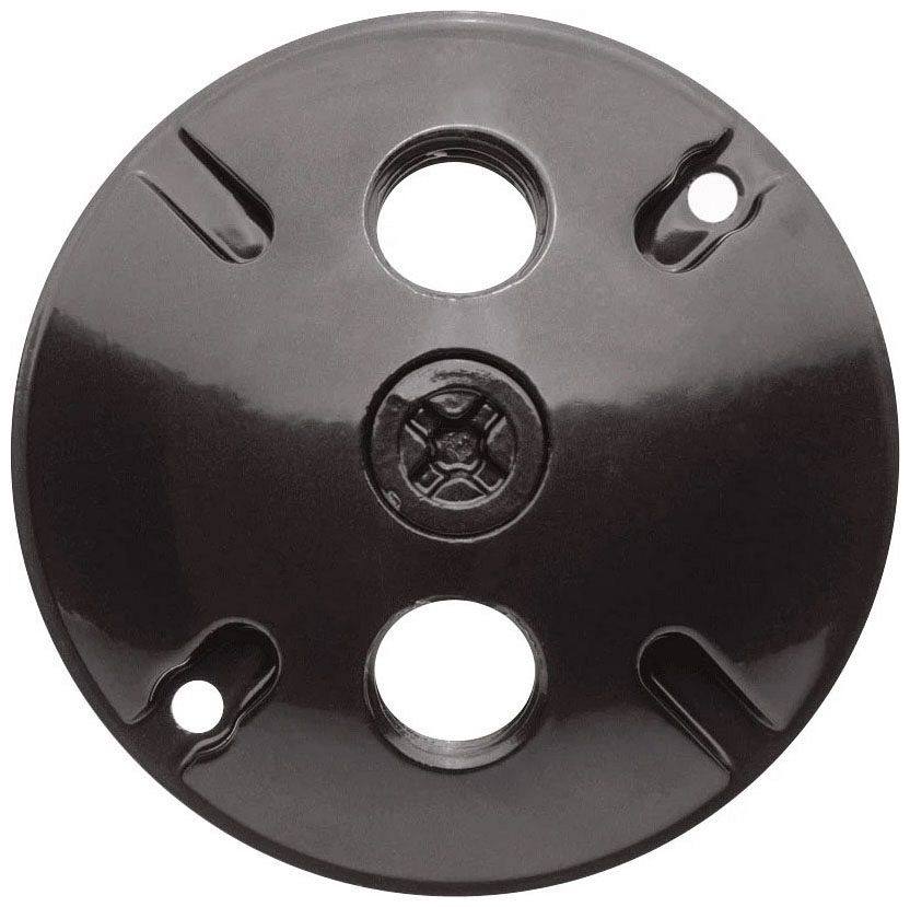 RAB C103A WEATHERPROOF COVER ROUND 3 HOLES BRONZE | Gordon Electric ...