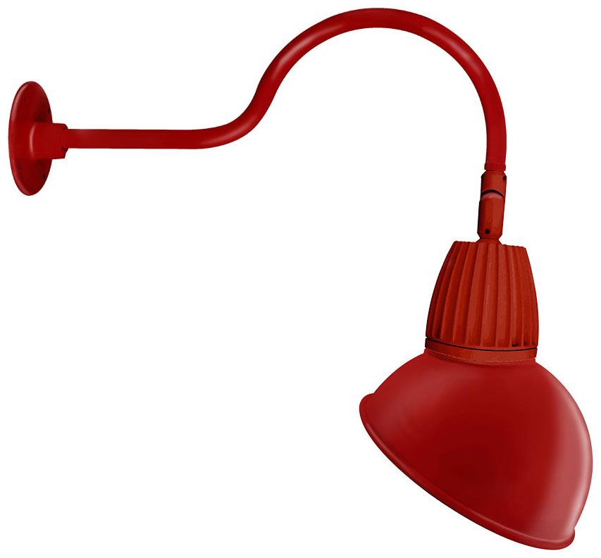 RAB GN1LED26YADR Decorative 1230 Lumens Gooseneck 26W 3000K 24" Arm ...