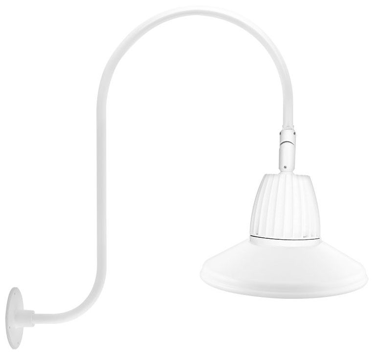 RAB GN3LED26NRSTW Decorative 1604 Lumens Gooseneck 26W 4000K Up Curve ...