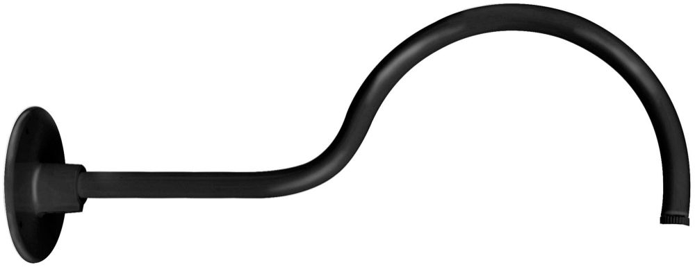 RAB GOOSE1B GOOSENECK STYLE1 24 FROM WALL 1/2 NPS THREAD BLACK | Gordon ...
