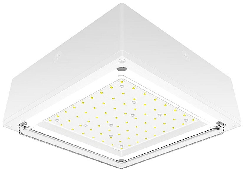 RAB VANLED65NW Canopy Lights 9434 Lumens 65W Drop Clear Lens White ...