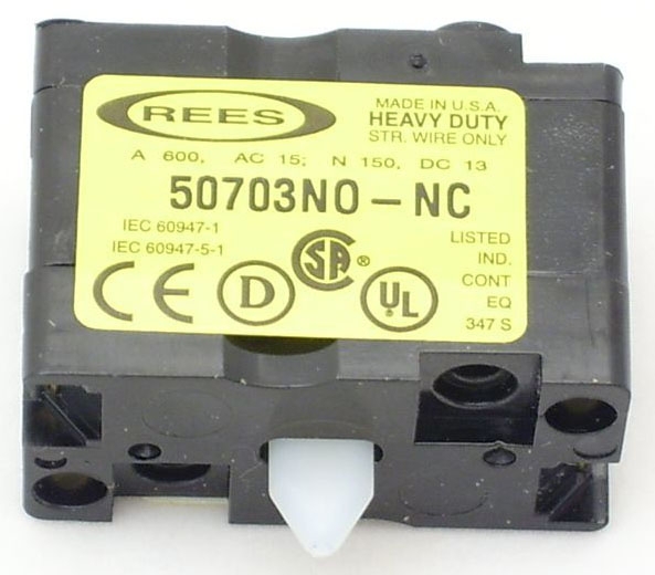 REES 50703-000 2-NO/2-NC CONT BLOCK | Gordon Electric Supply, Inc.