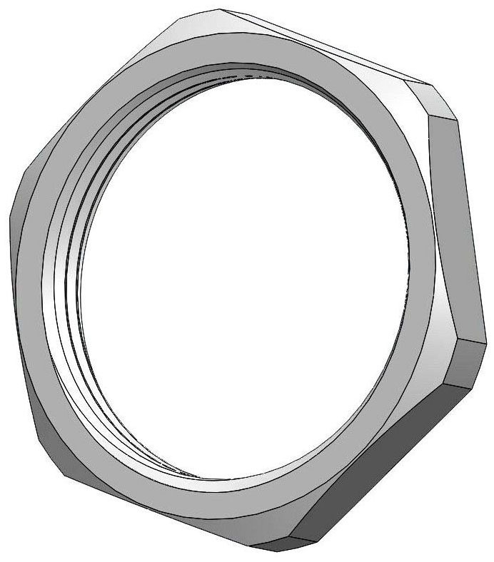 Remke RLM20-BR Locknut, Brass, M20 Thread | Gordon Electric Supply, Inc.